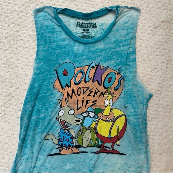 Fifth Sun | Tops | Rockos Modern Life Nickelodeon Rewind Tank Top ...